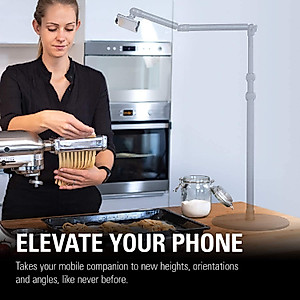 Elgato Phone Grip, Premium Spring-Loaded Smartphone Clamp with Padded Jaws for 1/4 inch Thread Mounts or Tripods, perfect for TikTok, Instagram, Streaming, Videoconferencing and Studios