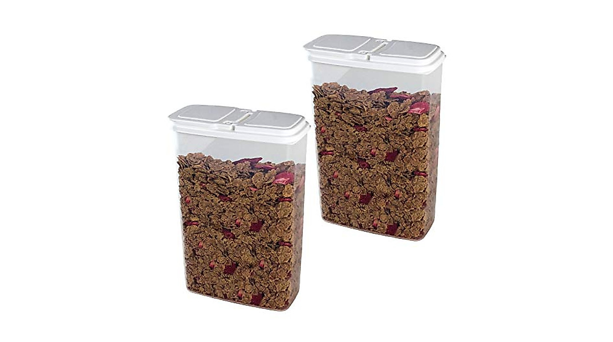 Food Storage Dispenser Container - 2 Pack for Snacks