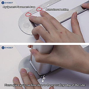 EVEBOT Handheld Food PrintPen Portable Mini Coffee PrintPen Latte Art Macaron Cookie DIY Design PrintPen, Christmas Gifts Bluetooth 4.2 - Brown, Red and Black 3PCS Colors