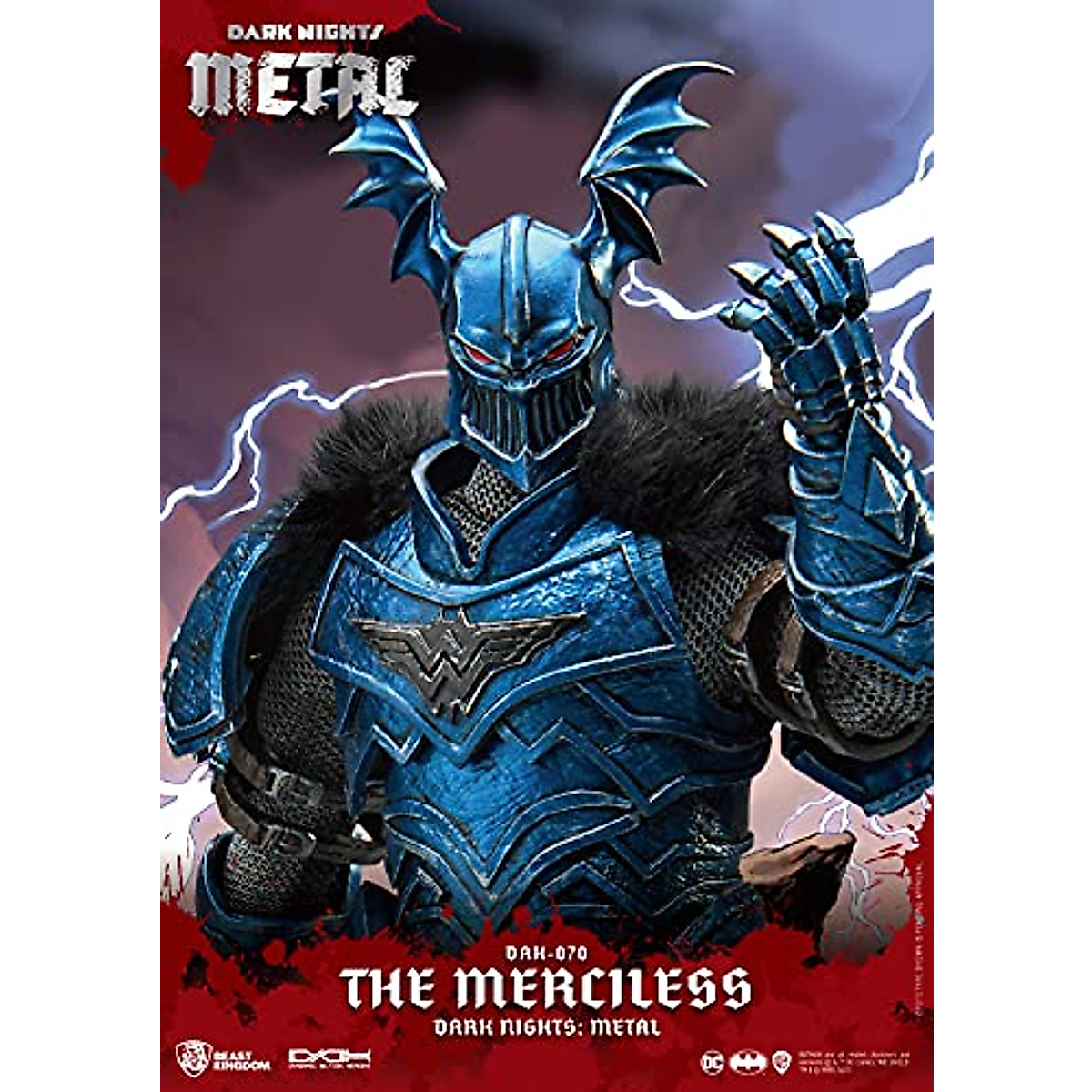 Beast Kingdom Dark Nights: Death Metal: Batman The Merciless DAH-070 Dynamic 8ction Action Figure, Multicolor