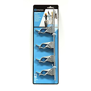 Lehigh SG4 11-Inch Sliding Spring Grip Organizer, Silver