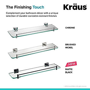 KRAUS Ventus Bathroom Shelf, Chrome Finish, KEA-17745CH