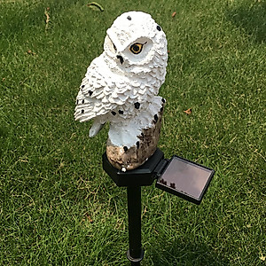 Outdoor Garden Solar Lights Decorative Resin Owl Solar Waterproof LED Lights with Stake for Garden,Lawn,Pathway,Yard Decorations