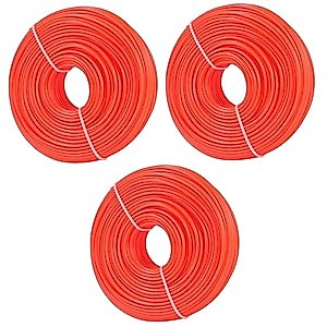 3pcs Lawn Mower Parts Lawnmower Parts Square Tool Trimmer Nylon Trimmer line Grass Trimmer Wire Simple Mower Parts Cords Mower Brush Cutter Accessories Electric Wire Component