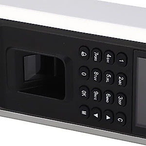 BOTEGRA Time Clock, Passward Attendance Machine Easy to Use USB Interface Fast Identification for Restaurant for Factory