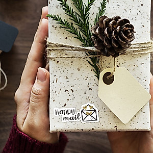 Small Business, Handmade Sticker,Packaging Sticker (Happy Mail Gold)