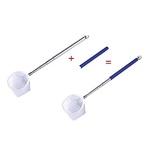 Carefree Fish Aquarium Stainless Steel Small Fishing Net, Extendable Handle Shrimp Net, Soft Light Tiny Net, Fish Tank Cleaner Long Handle(Please Note The Size of The Product)