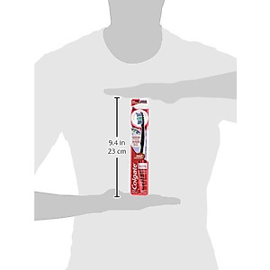 Colgate 360 Optic White Toothbrush, Medium, 1 Count