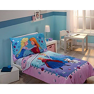 Disney- Frozen 4 Piece Toddler Bedding Set