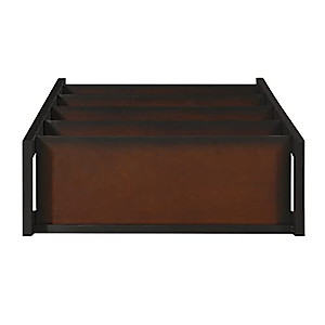 Linon Home Décor Crosby Black Cherry Five Shelf Bookcase
