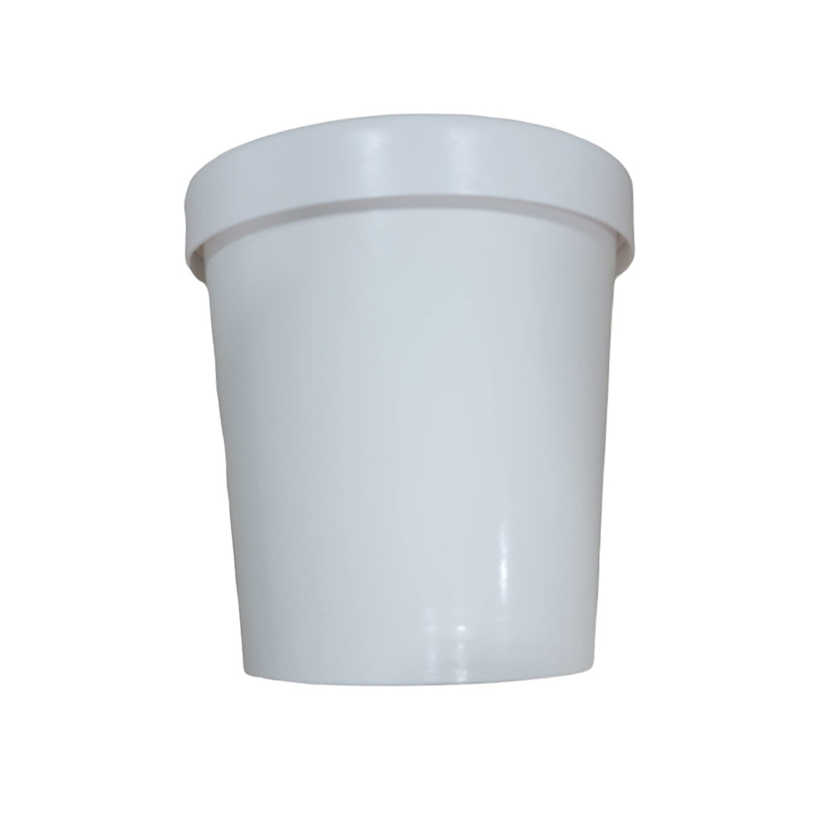 Popular Shop Stop 16 oz Paper Containers with Vented Lids for Soup, Ice Cream, To Go, 50 Cups and 50 Lids - White