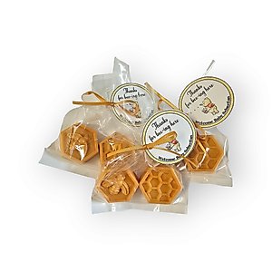 Honeycomb & Bee Baby Shower Party Favors First Birthday What will it Bee 10 - Personalized Tags Soaps Gender Reveal
