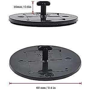 OTUAYAUTO 4PCS Floor Mat Fastener - Replacement for BMW Carmats Fixation Clips with T-Hook Anchor for Velour Carpet