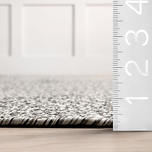 nuLOOM Braided Indoor/Outdoor Area Rug, 2' x 3', Wynn Salt And Pepper