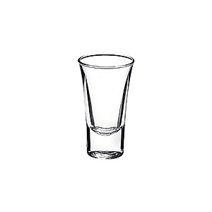 Bormioli Rocco Dublino Collection Shot Glasses - Set of 6 Clear Shot Tumblers With Heavy Base – 2-Ounce Shooter Glass For Spirits & Liquors – Classic European Design Drinkware For Bar, Pub & Home Use
