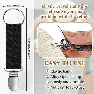 Container Bottles Travel Hat Clip Elastic Mitten Clips Extra Strong Stainless Steel Glove Clips Luggage Travel Hat Clip Portable Elastic Desk Makeup Organizers And Accessories (Dark Gray, One Size)