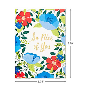 Hallmark Thank You Cards Assortment, Folk Art Flowers (36 Thank You Notes with Envelopes)