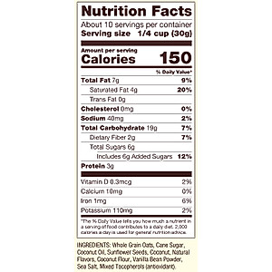 Bob's Red Mill Homestyle Vanilla Shake Granola, 11-ounce