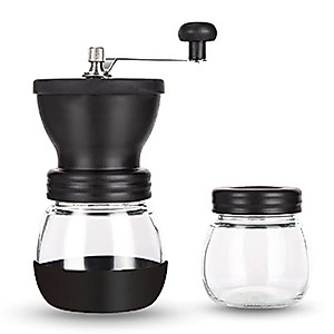 Manual Coffee Bean Grinder with Manual Adjustment Tank For Coffee Lovers Small Hand Coffee Grinder With Handle Easy To Use For Travel Outdoor