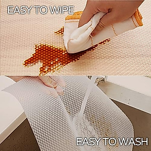 Shelf Liner Non Slip Kitchen Liners for Cabinets and Drawers,Non-Adhesive Drawer Liners Non Slip Waterproof Liner,Thick Strong Grip Kitchen Cabinet Liners for Shelves (12 inches x 10 Feet)