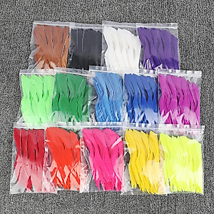 limaity 50Pcs 5Inch Feather Fletching Vanes Right Wing Natural Arrow Feathers Big Turkey Feathers for DIY Archery Hunting Targeting Arrows (White)