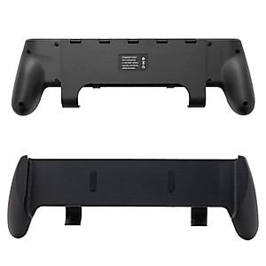 ECHZOVE Switch OLED Grip, Comfortable and Ergonomic Gaming Portable Protective Handheld Grip, Joy Con and Switch OLED Control, Accessories for Switch 2021 with Game Slots and Kickstand - Black