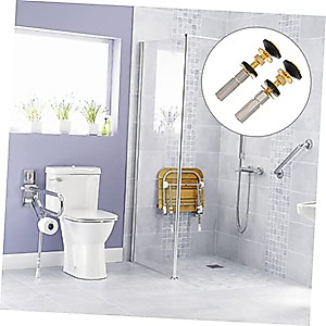 Housoutil 3sets Toilet Accessories Universal Toilet Seat Screws and Bolts Set for Easy Installation 2pcs*3