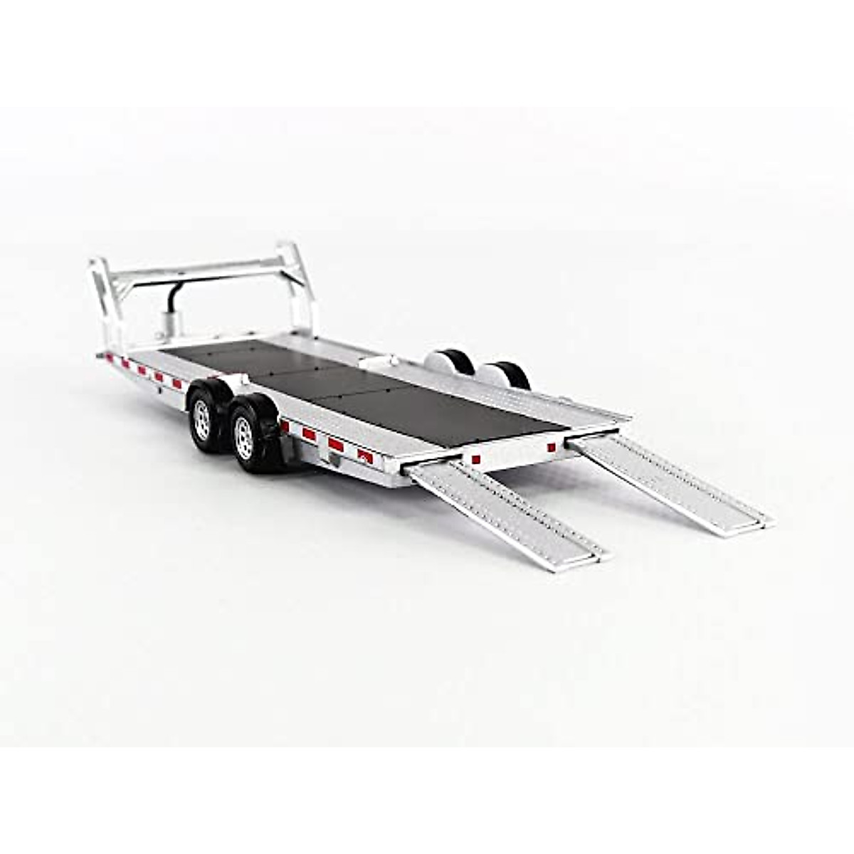 Truescale Miniatures Car Hauler Trailer Type A Silver 1/64 Diecast Model by True Scale Miniatures MGTAC15
