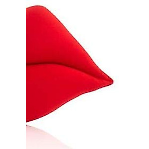Red Lip Shape Pillow Red Lip Shaped Pillow Soft Plush Smooch Lips Decorative Pillow.
