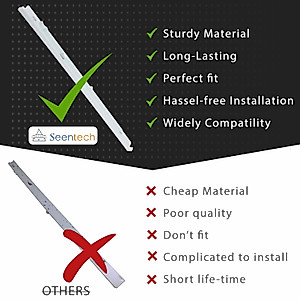 Seentech UPGRADED 240530601 & 240530701 Refrigerator Pan Hangers (Left & Right) - Compatible Frigi-daire Refrigerator - Replaces: 917558,AH430917,EA430917,PS430917,AP2116590,240460501