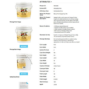 Manna Pro Simply Flax for Horses | Omega-3 Fatty Acids from Flaxseed | 8 Pounds