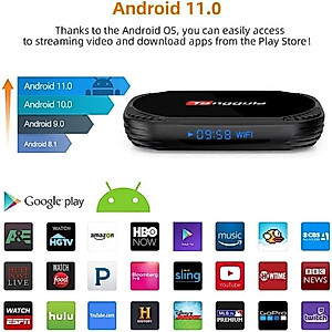 2023 New Tanggula X5 Android TV Box, 4GB+128GB Android 11.0, Dual Band WiFi 2.4GHz/5GHz