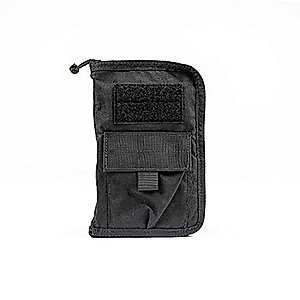 T3 Data Book Cover, Tactical Notebook Organizer Case, Heavy-Duty Document and Hiking Journal Case Black