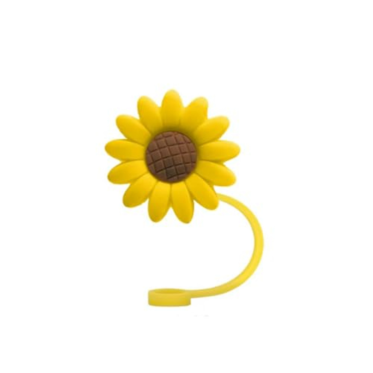 Sunflower Straw Plug Reusable Splash Proof Plugs Kitchen Tool Straw Tips Cover Silicone Cup Accessory Drinking Dust Cap Drinking Straw Dispensers