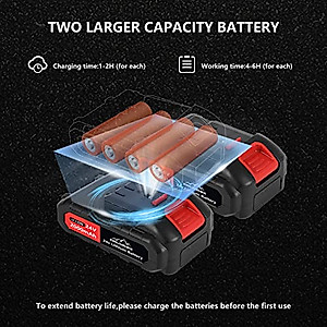 explovehike Electric Pruning Shears, Cordless Branch Cutter Power Pruner with 2 Pcs 2000mAh 24V Rechargeable Battery 2 Replacement Blades, Max Cutting Diameter 30mm(1.2 Inches) for Gardening