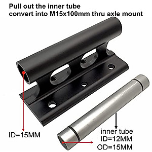 ODIER Bike Fork Mount Block for Car Rack Cross Bar Truck Bed Storage 9x100mm 15x110mm 15x100mm 12x100mm 15x150mm