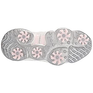 adidas Women's TOUR360 22 Golf Shoes, Footwear White/Footwear White/Almost Pink, 6.5