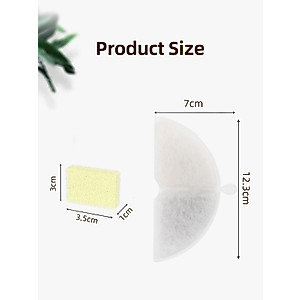 ROJECO Cat Water Fountain Pet Water Fountain Dog Water Dispenser Filters 8Packs Pet Fountain for Rojeco 2.5L Double Nozzle Pet Water Dispenser Fountain Filters