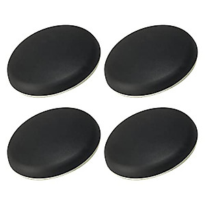 METALLIXITY Door Stopper Wall Protector(40mm/1.57") 4Pcs, Rubber Adhesive Door Handle Stopper - for Door Knob Wall Protectors, Black
