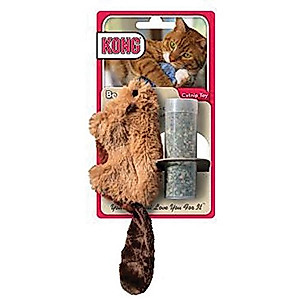 KONG Beaver Refillable Catnip Toy (Colors Vary), 2 Pack
