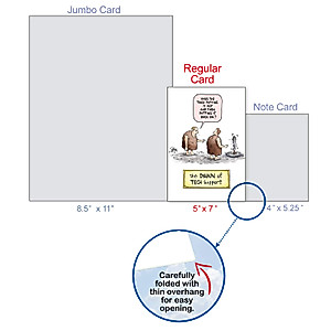 NobleWorks - 1 Funny Birthday Card Cartoons - Hilarious Comic Humor, Notecard with Envelope - Dawn of Tech Support C4038BDG