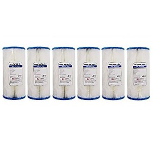 SPC-45-1030 R30-BB & RS6 Compatible Sediment Pleated Water Filter Washable Reusable 4.5 x 10-30 Micron (6 Pack)