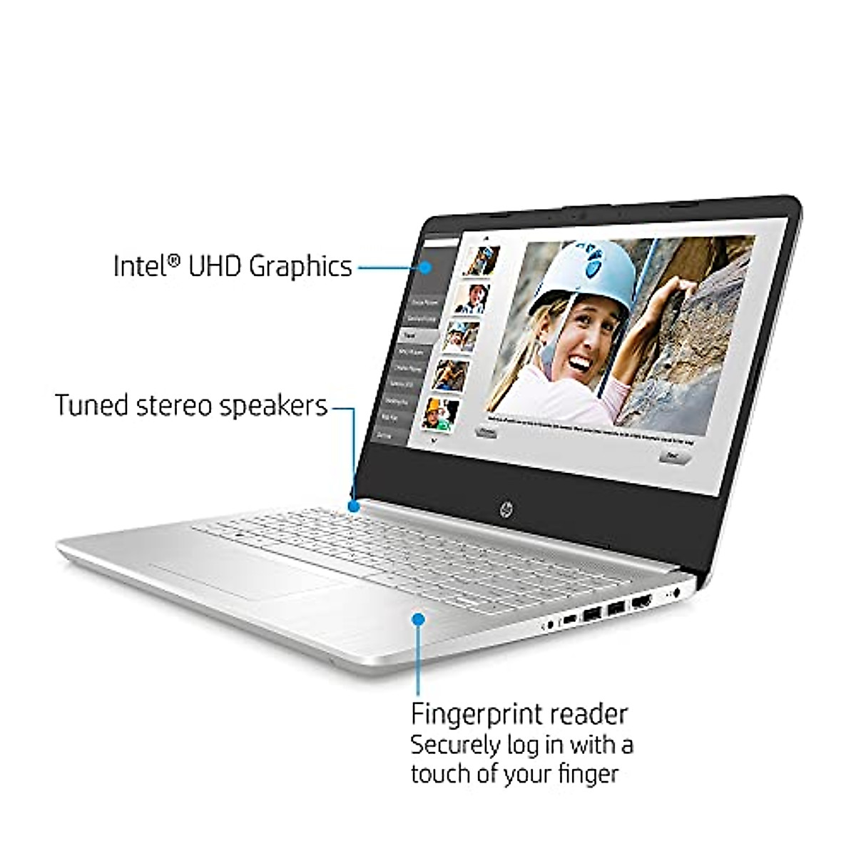 HP 2022 14'' FHD Anti-Glare Micro-Edge Laptop Intel Dual-Core i3-1115G4 16GB DDR4 RAM 512GB M.2 NVMe SSD Intel UHD Graphics USB-C HDMI WiFi AC BT Webcam Fingerprint Windows 11 Pro w/RE Accessories