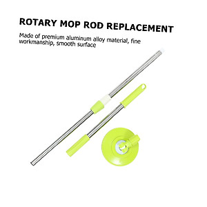 FOYTOKI 1 Set Mop Pole Mopping Floor Cleaner Mop Mopa para Limpiar Pisos Commercial Mop Turnicate Kit Handle Mop Rod Mop Handle Replacement Mops Rotating Mop Accessory Rod Green Plastic