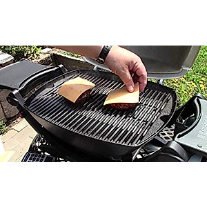 SafBbcue 7644/7582 Cast Iron Grate and 60040 Grill Burner Compatible Weber Q100, Q120, Q1000, Q1200, Baby Q, 386001, 386002, 516002, 516001, 50060001, 5106000 Grills