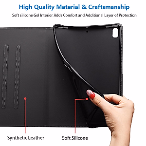 DEHJYYIJUY Case for Samsung Galaxy Tab S8 2022 & S7 2020 11 inch (SM-X700/X706/T870/T875/T878) - Slim PU Leather Folio Smart Cover with Auto Wake/Sleep, Purple Flowers and Butterfly