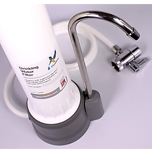 Doulton ¦ W9331032 ¦ HCP Countertop Filter System ¦ Tap Fit ¦ 10" UltraCarb Short Thread Element BSP Mount ¦ Superb Taste Drinking Water Filter ¦ 9501 ¦ White and Grey