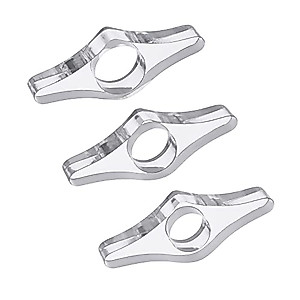 Book Page Holder for Reading, Clear Acrylic Spreader with Thumb or Finger Ring, Active Reader Bookmark, Compact and Portable for Paperback or Hardcovers (Medium (0.85in/21.5mm))