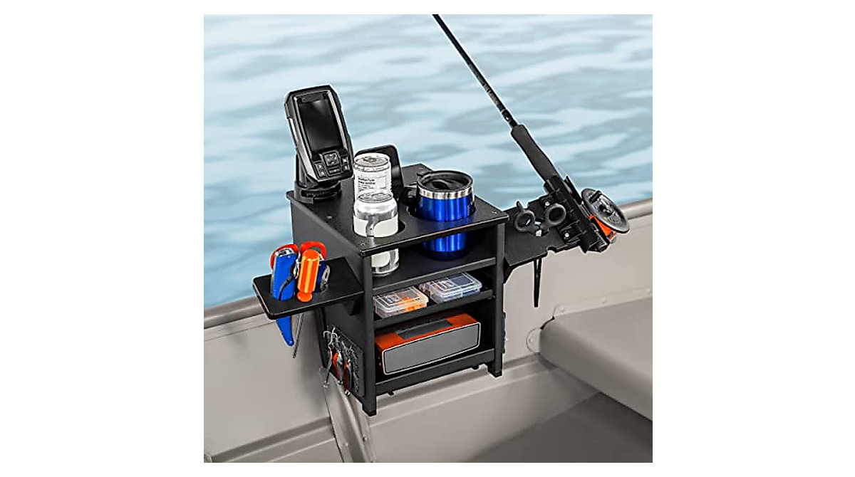 BOAT-TOTE Jon Boat Rod Holder - Efficient Fishing Organizer
