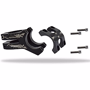 ZECHAO 31.8mm Bike Handlebar Stem,Aluminum Alloy Ultra-Light Bike Stem Mountain Bike Stem Bike Handlebar CNC Riser for Most Bike Bike Stem (Color : Red+Headset Cover)